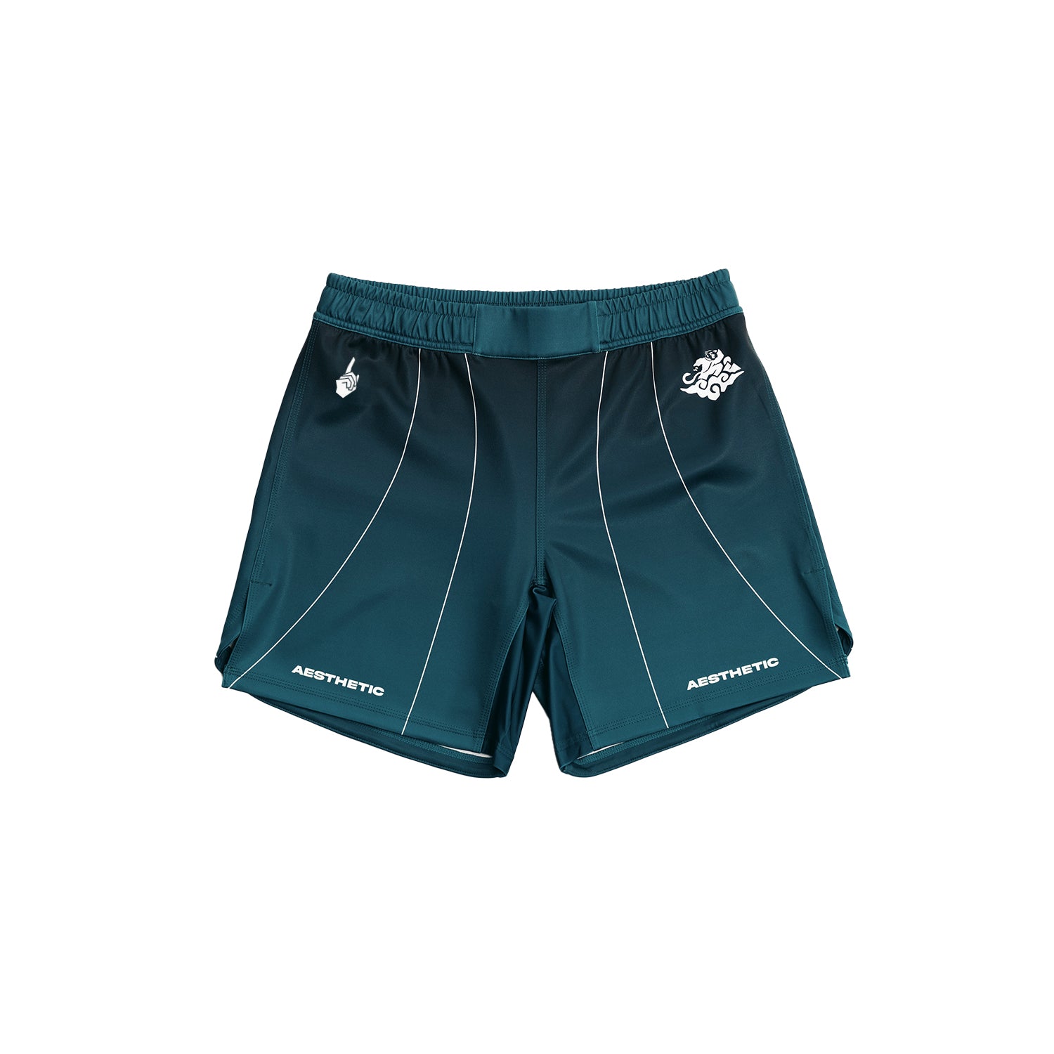 'Motion' Jozef Chen Combat Shorts (Castleton Green) – AESTHETIC Asia